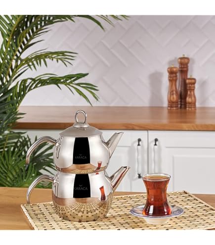 Korkmaz Kappa Mega Caydanlik 3 Liter Tea Set Korkmaz Kappa Mega Turkish ...