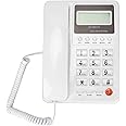 Amazon | デスクトップ有線電話 KX‑T8001CID FSK DTMF固定電話ホームホテル固定電話 LCDディスプレイリダイヤル機能付き(白い) | Vbestlife | 電話機本体