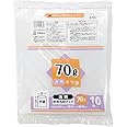Amazon.co.jp: コア ポリ袋 ゴミ袋 70L 透明 10枚入 縦90cm×横80cm×厚み0.03mm やわらかタイプ ごみ袋 平袋 A141T : ドラッグストア