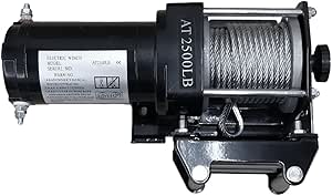 Amazon.co.jp: 電動ウインチ 12V 2500LBS ウインチ 1136kg 電動ホイスト DC12V 防水 小型 荷揚げ 引き上げ 引き上げ機 牽引 けん引 オフロード車 ...