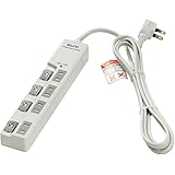 Amazon | エルパ ( ELPA ) LEDランプ スイッチ付タップ 4個口 ( 2m / 上挿し /延長コード ) 節電/WLS-LU42EB(W) | エルパ(ELPA) | 家電＆カメラ