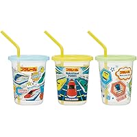 Amazon.co.jp : スケーター タンブラー ストロー付き 3個 320ml トミカ 22 日本製 SIH3ST-A : ホーム＆キッチン