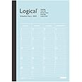Amazon.co.jp: ロジカルダイアリー 2025年 月間ノートタイプA／B6／ブルー NS-B602-25AB【PT1】 : 文房具・オフィス用品