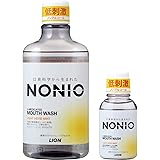Amazon | NONIO(ノニオ) [医薬部外品] マウスウォッシュ クリアハーブミント 洗口液 口臭原因菌を殺菌(アルコール配合) 1,000ml+ミニリンス80ml付き | NONIO ...