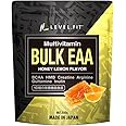 Amazon | LEVEL．FIT BULK EAA 人工甘味料不使用 無添加 はちみつレモン風味 500g 栄養機能食品 bcaa hmb クレアチン アルギニン グルタミン クエン酸 ...