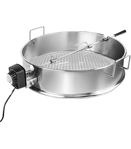 Bruzzzler Rotisserie Set With Battery-Operated Motor Spit Grill ...