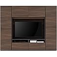 Amazon.co.jp: LOWYA ロウヤ テレビ台 壁面収納 ハイタイプ 収納棚 木目調 おしゃれ 幅約134cm 幅約45cm×2 ブラウン : ホーム＆キッチン
