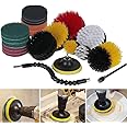 Amazon｜Shuiling 電動掃除用ブラシ 【21点セット】 電動ドリル用ブラシ 風呂掃除 台所掃除 浴室掃除用ブラシ 六角軸電動ドリルに適応 キッチン バスルーム 床 タイル掃除 ...