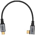 Amazon.co.jp: Poyiccot 短い USB C ケーブル L型 0.3M、USB Type C ケーブル L字 PD 対応 、100W/5A 急速充電 40Gbps 高速データ ...