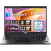 Amazon.co.jp: 【整備済み品】 富士通 極軽極薄FUJITSU LIFEBOOK U939 13.3型FHD(1920x1080) - Win11搭載 - 第8世代Core i5 ...
