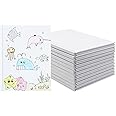 zmybcpack 12 Pack White Hardcover Blank Book 6x8 inch, Hardcover Blank ...