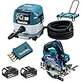Amazon | マキタ 無線連動集塵機+125mm充電式防塵マルノコセット VC0840+KS514DRGX+A-66151+A-65115 AWS バッテリー2個/充電器セット マック ...
