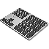 Bluetooth Number Pad for Laptop, Wireless Numeric keypad, 28 Keys Numpad Number Keypad Bluetooth ...