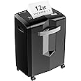 Amazon.co.jp: bonsaii シュレッダー A4細断枚数12枚 マイクロカット4x12mm CD細断可能 連続細断25分 業務用 20L大容量 電動 家庭用 黒 C267-B ...
