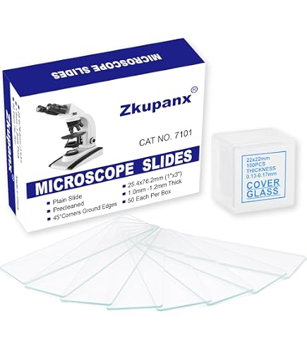 Microscope Slides And Cover Slips Sterile Plastic Petri Dishes Set, 50 ...