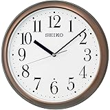 Amazon.co.jp: セイコークロック 掛け時計 アナログ 茶 メタリック KX621B : ホーム＆キッチン