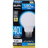Amazon.co.jp : エルパ (ELPA) LED電球A形広配光 E26 電球色相当 屋内用 LDA5L-G-G5102 : ホーム＆キッチン