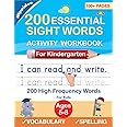 Amazon | 200 Essential Sight Words for Kids Learning to Write and Read ...