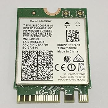 Amazon | Intel Dual Band Wireless-AC 8265 ワイヤレス 802.11ac 867Mbps Dual band 2x2 WiFi ＋ Bluetooth ...