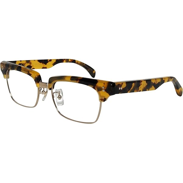 Amazon | [越前國甚六作] スクエア メガネ フレーム レッド ササ