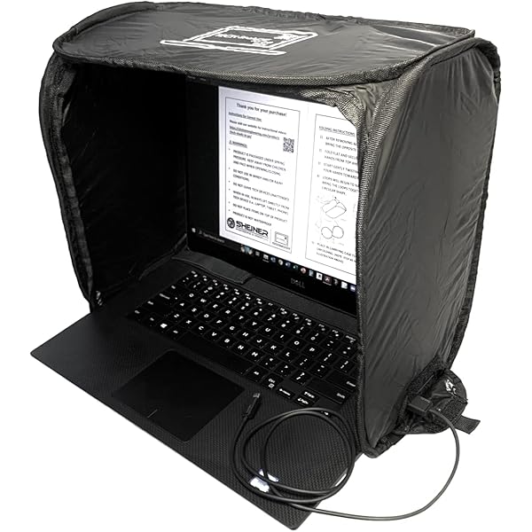 ノートPC ノートpc 遮光カバー 遮光フード 14インチ対応 ノートパソコン サンシェード プライバシーフード 屋外 遮光 カバー 折り畳み ...