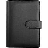 Sooez A5 Binder 6 Ring, Refillable Notebook Planner Cover, Small ...