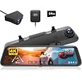 WOLFBOX G850 4K Mirror Dash Cam: 12'' Rear View Mirror Camera for Car ...
