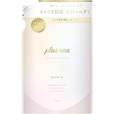 Amazon | plus eau プリュスオー シャンプー トリートメント メロウ シルク美容液成分配合 シリコンフリー 詰替え用 セット 350ml 2本セット | plus eau ...