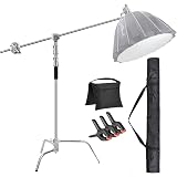 Neewer Pro 100% Stainless Steel Heavy Duty C Stand with Boom Arm - Max ...