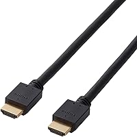 Amazon | エレコム HDMI ケーブル 5m 4K × 2K対応 ブラック DH-HD14EL50/RS | エレコム(ELECOM) | HDMIケーブル