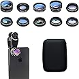 Amazon.co.jp: Glvaner 7in1/10in1 スマートフォン用カメラレンズ スマホ用撮影セット 広角レンズ+マクロレンズ+魚眼レンズ+望遠/CPL/万華鏡/星形/フロー ...