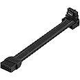 Amazon.co.jp: CERRXIAN ATX3.0 12VHPWR 90度延長ケーブル PCI-e 5.0 12VHPWR ATX3.0 600W 16ピンメス-オス電源ケーブル ...