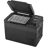 Amazon.co.jp: [山善] ポータブル 冷凍冷蔵庫 25L コンプレッサー式 (AC/DC 2WAY電源) 車載 冷蔵庫 冷凍庫 小型 クーラーボックス ブラック YFR-C25(B ...