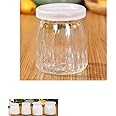 Amazon.co.jp: プリンカップ 耐熱ガラス プリン容器 かわいい100ml/130ml/150ml/200ml ミニ ヨーグルトカップ プリン型 カバー付き透明 ゼリー容器 デザート ...