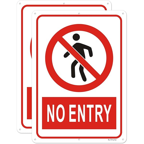 Sticker No Entry Safety Sign Royalty Free Vector Image, 47% OFF