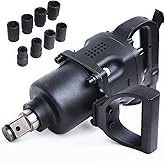 Amazon | Officek 1インチ 25.4mm 大型 エアーインパクト 3200N.m BOXセット 41mm 38.mm 36mm 34mm 33mm 32mm 21mm 19mm ...