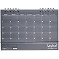 Amazon.co.jp: ナカバヤシ ロジカル卓上カレンダー 2025 Wリングタイプ A5 [日曜始まり] ブラック CLT-A502-25D : 文房具・オフィス用品