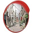 Amazon | REENEW 道路コーナーミラー交通広角凸面反射鏡交差点凹凸鏡,カーブミラー ステンレス製カーブミラー アクリル丸型カーブミラー 直径30/45/60/80 ガレージ 道路 ...