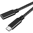 Amazon.co.jp: USB type C 延長ケーブル0.2m LpoieJun USB 3.2 Gen2(20Gbps) 高速データ通信/ 4K@60Hz映像出力/240W PD急速 ...