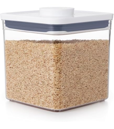 Rice Storage Yamazaki Airtight Rice Bin – 11 Lb Capacity, Includes ...