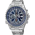 Amazon | [エディフィス] CASIO カシオ EDIFICE メンズ 腕時計 クロノグラフ Chronograph 円形計算尺機能付き EF-527D-2AV ブルー 海外モデル ...