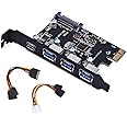 Amazon.co.jp: PCI Express(PCIe) - USB 3.0 Type C + Type A 拡張カード PCI-E - USBアドオンカード 4ポートUSB15ピン ...