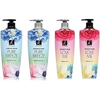 Amazon | [エラスティン]Elastine パフューム ピュアブリーズ + ラブミー / シャンプー600ml , コンディショナー600ml / 計4本の発送になります [並行輸入品 ...