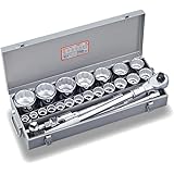 Amazon | トネ(TONE) ソケットレンチセット 200MISO 差込角19.0mm(3/4") シルバー 内容12点 | レンチセット