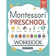 Amazon | Montessori Preschool Workbook: Pre-K and Kindergarten Activity ...