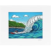 Amazon.co.jp: [ヘザーブラウン ] HEATHER BROWN 絵画 アートプリント ART PRINT RAINBOW SURF レインボーサーフ Mサイズ横 W35.6× ...