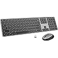 Ausdom Wireless Keyboard and Mouse Combo: 2.4Ghz Cordless Silent ...