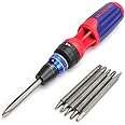 WORKPRO 12-in-1 Ratcheting Multi-Bit Screwdriver Set, Quick-load Mechanism Screwdriver with ...