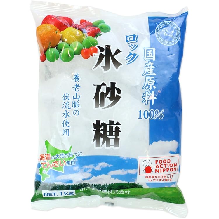 Amazon.co.jp: カップ印 日新製糖 氷砂糖 クリスタル 1kg×10袋入