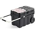 Keter - 241008 Masterloader Resin Rolling Tool Box with Locking System ...